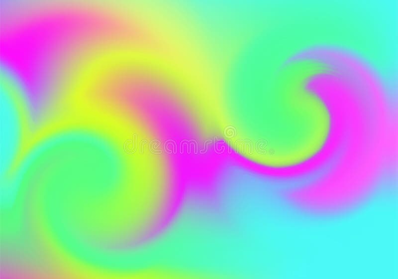 Rainbow Neon Swirl Background. Radial Gradient of Twisted Spiral ... Rainbow Neon Swirl Background. Radial Gradient of Twisted Spiral ...