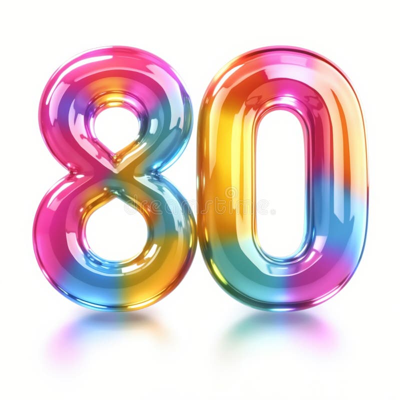 Set of Number Eighty Two Year 82 Year Celebration Design. Anniversary ...