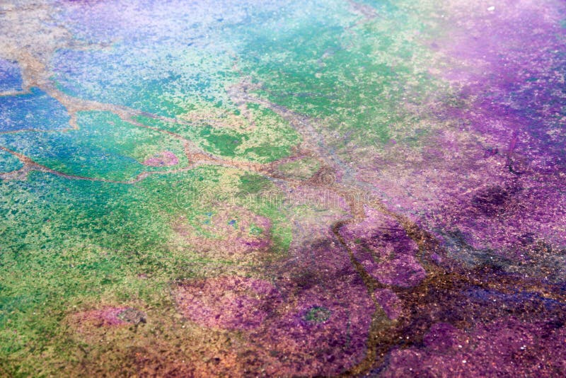 Rainbow on oil stock image. Image of leaking, disaster - 58406145