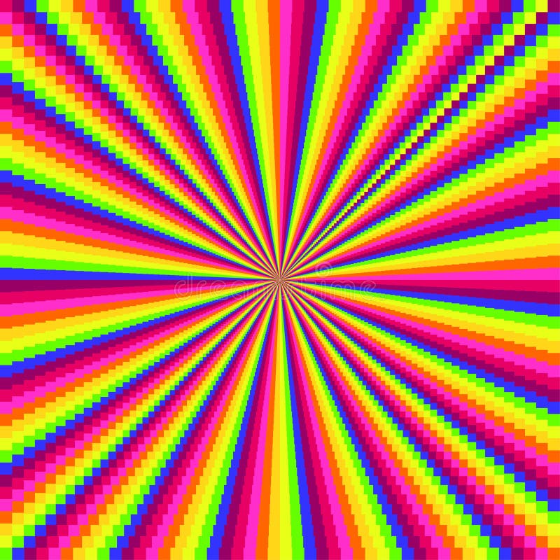 Rainbow Optical Illusion Rainbow Psychedelic Optical Illusion Made of ...