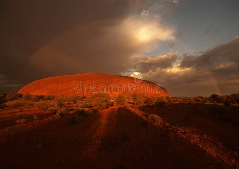 Sunrise Over Uluru (Ayers Rock) Editorial Photography - Image of ...