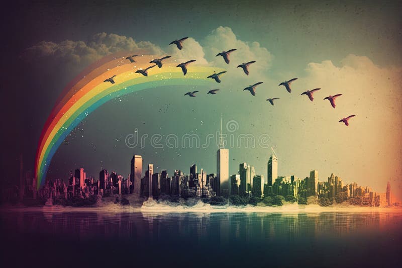 Bird Over City Stock Illustrations – 230 Bird Over City Stock ...