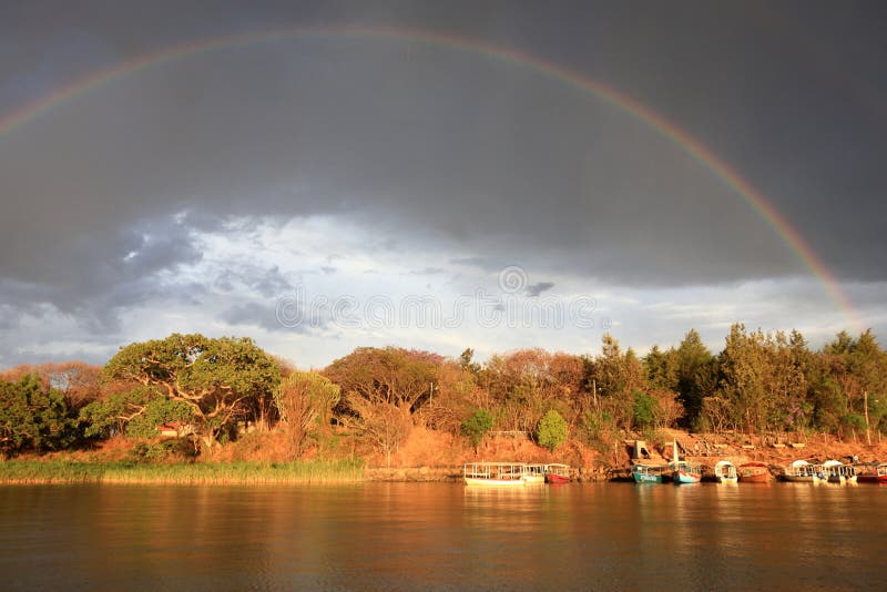 LAKE TANA, ETIOPIE, APRIL 21th.2019, Religious Frescoes on the Wall of ...