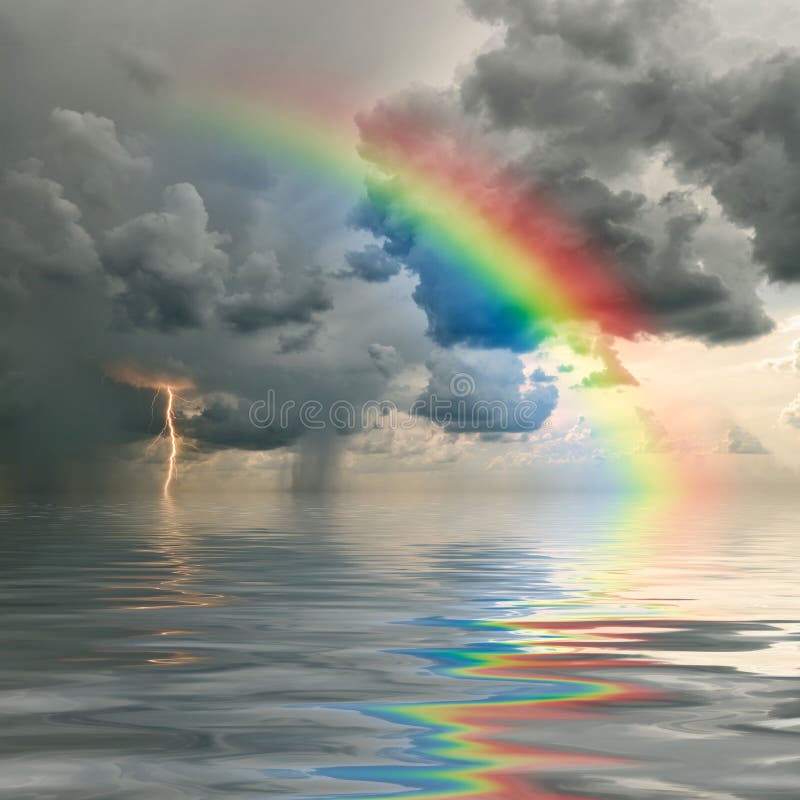 4,235 Rainbow Over Ocean Stock Photos - Free & Royalty-Free Stock ...