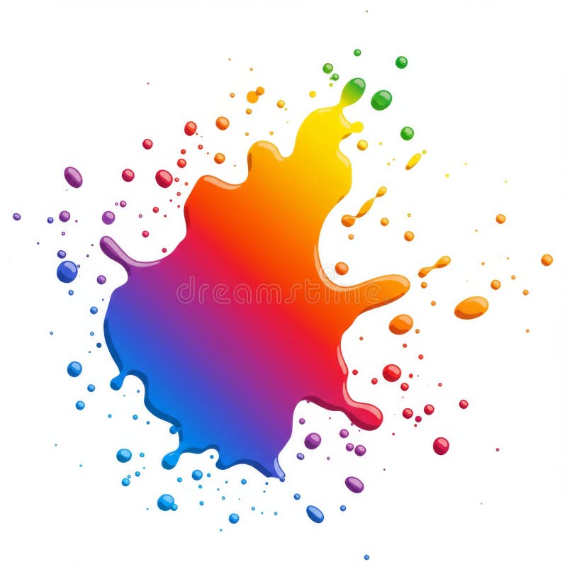 Rainbow Splatter Background Stock Illustrations – 27,733 Rainbow ...