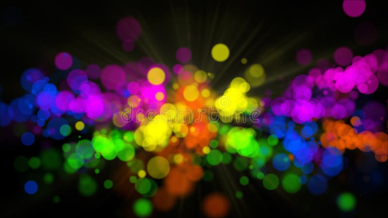 Rainbow Particles Blurs stock illustration. Illustration of bokeh ...