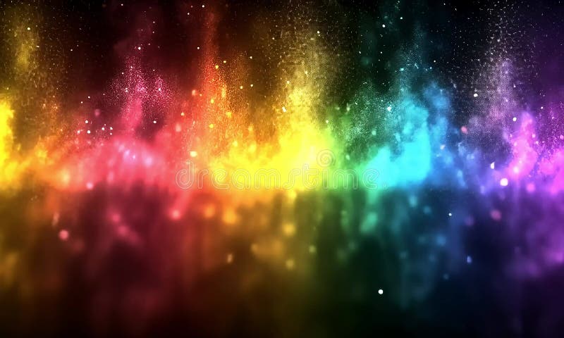 Rainbow Particles Explosion Stock Video - Video of motion, vibrant ...