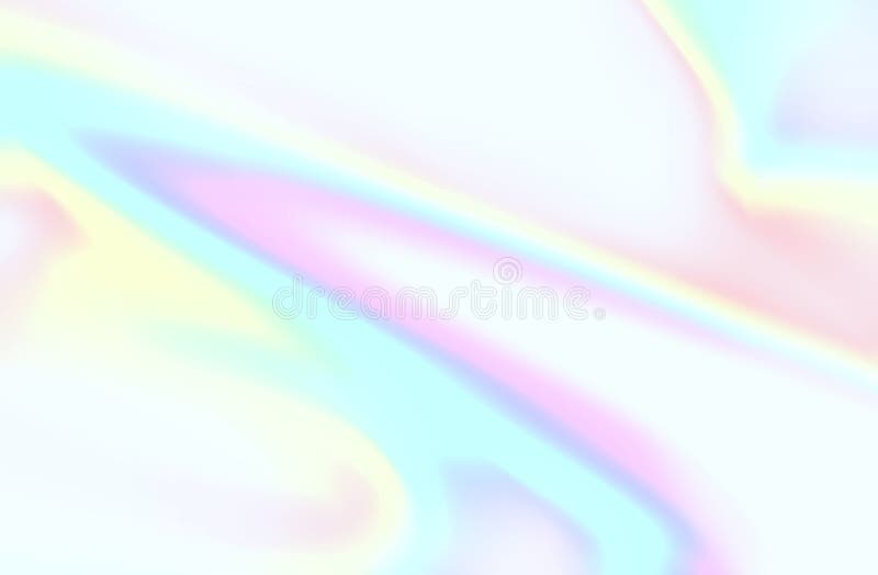 Rainbow Pastel Colors on White Background. Light Refraction Effect ...