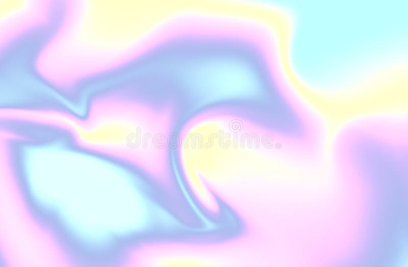 Rainbow Pastel Colors on White Background. Light Refraction Effect ...