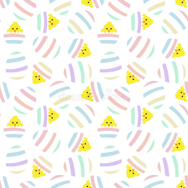 Rainbow Pastel Easter Egg Seamless Pattern Background Stock Vector - Illustration of candy ...