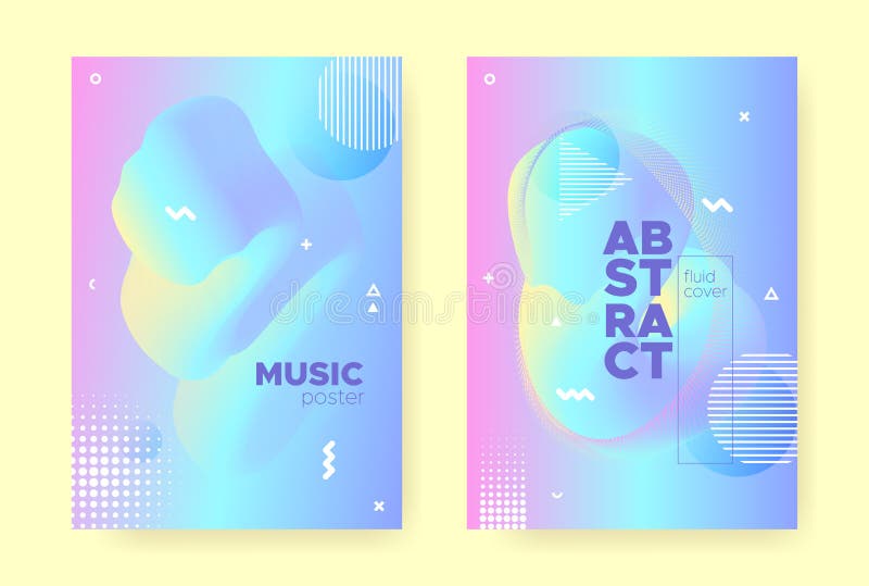 Rainbow Pastel Flow. Abstract Memphis Elements Stock Vector ...