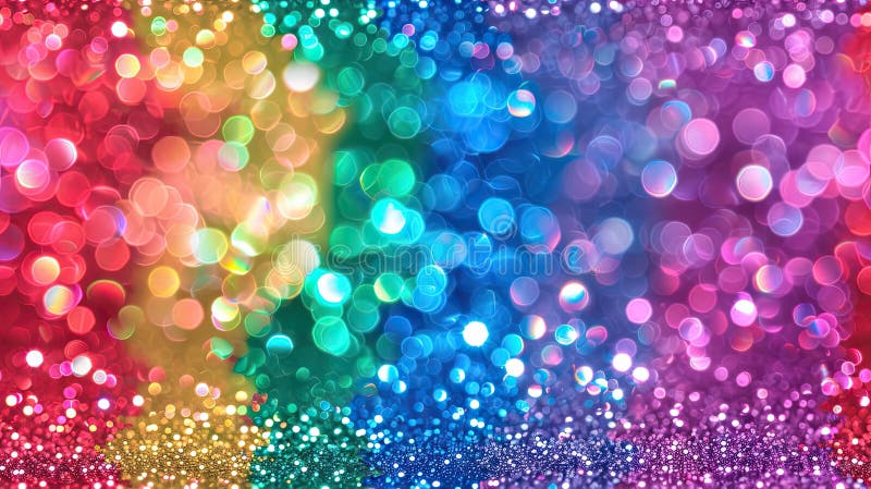 Rainbow Pastel Glitter, Exuding Brilliance and Sparkle in Every Inch ...
