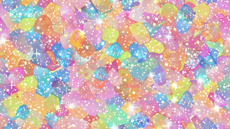 Rainbow Pastel Glitter, Exuding Brilliance and Sparkle in Every Inch ...