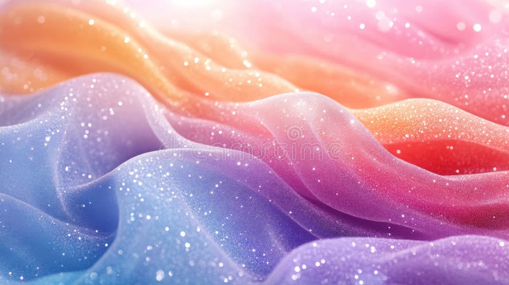 Rainbow Pastel Glitter Fabric Texture Stock Illustration - Illustration ...