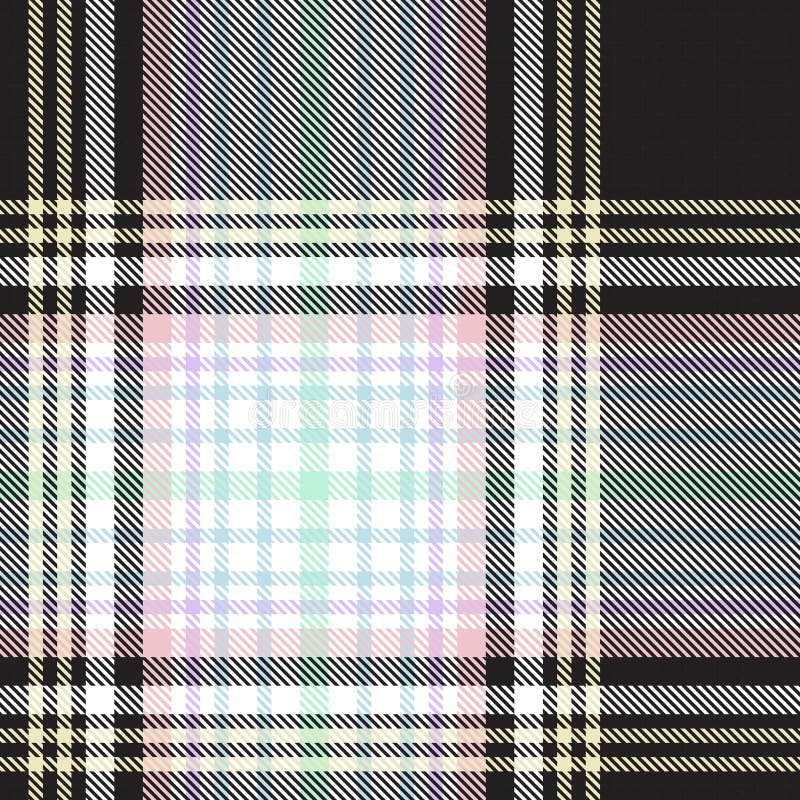 Rainbow Pastel Plaid Textured Seamless Pattern Stock Vector ...