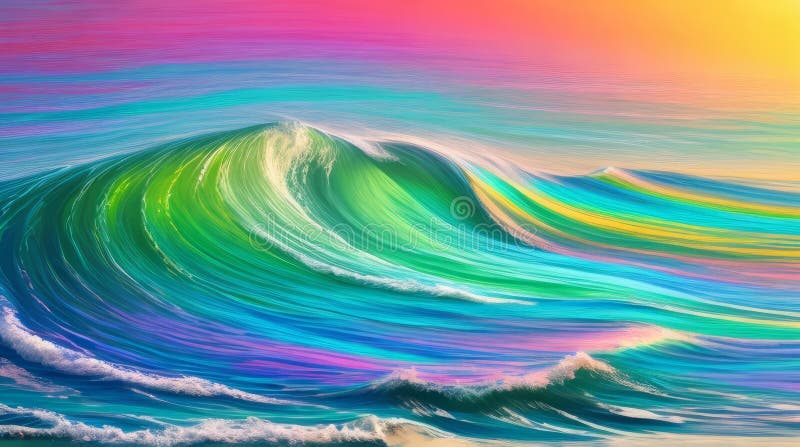 Pastel Waves Like Shapes, Abstract Background Stock Illustration ...