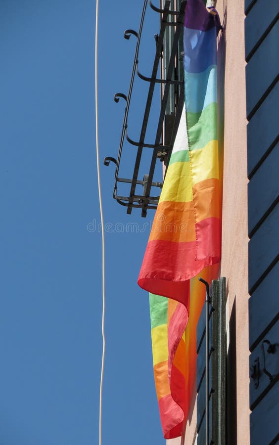 Rainbow peace flag stock image. Image of color, striped - 254877533