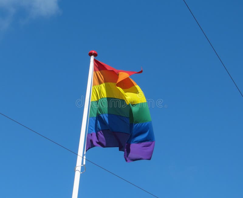 Rainbow peace flag stock image. Image of color, striped - 254877533