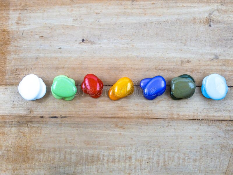 Rainbow Pebbles stock image. Image of pebble, ornamental - 56326285