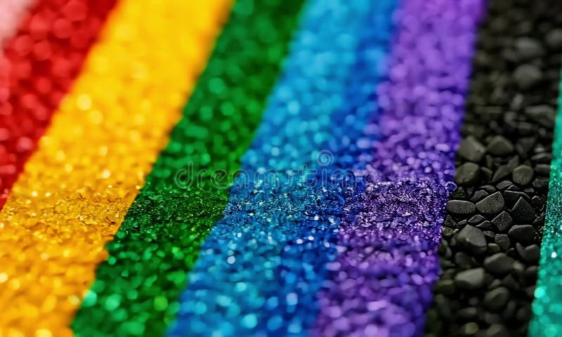 Rainbow Pebbles stock video. Video of detail, decoration - 379769281