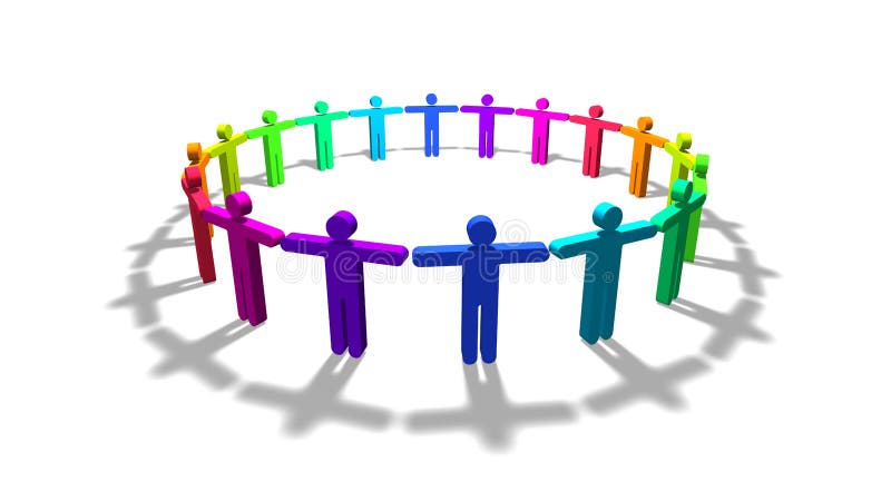 Paper chain people stock image. Image of mother, blue, gray - 665703