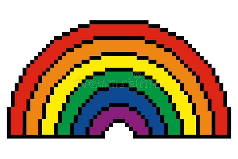 Rainbow Pixel Abstract Background Stock Vector - Illustration of shine ...