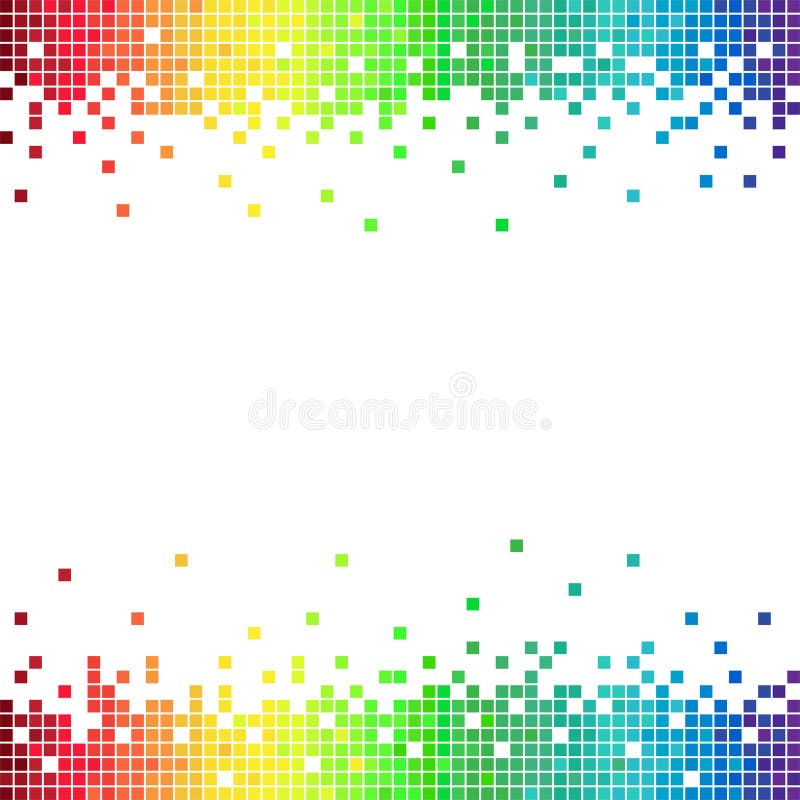 Colourful Pixel Background stock vector. Illustration of colourful ...
