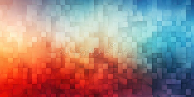 Rainbow Pixelated Background, Horizontal Banner Image. Generative AI ...