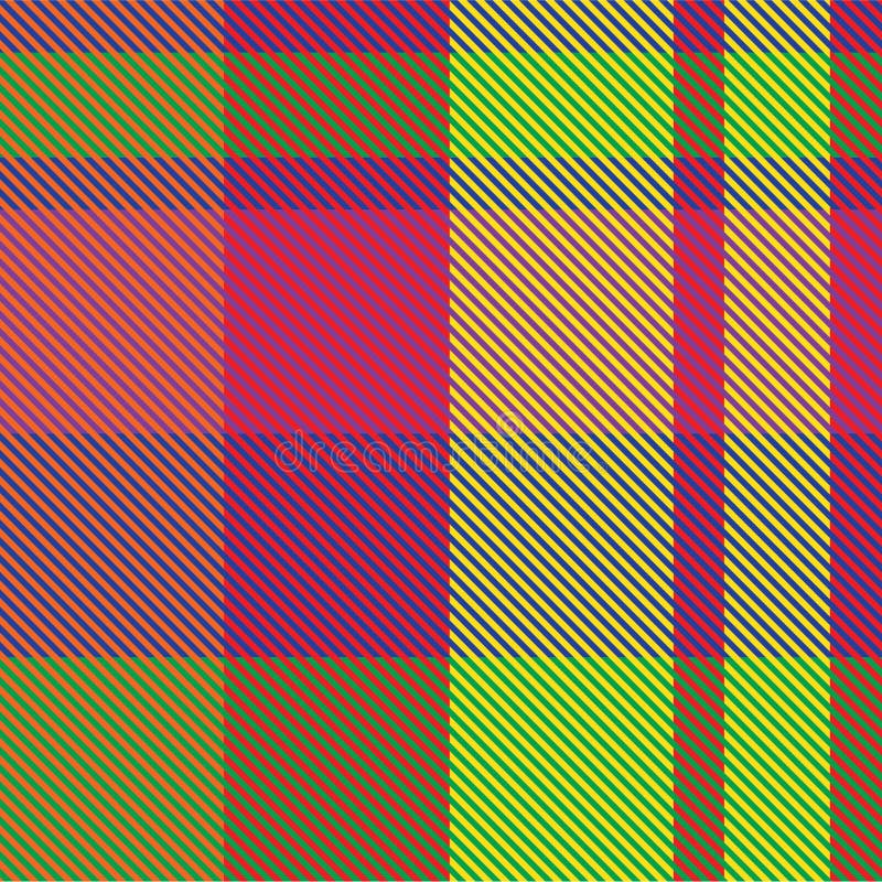 Rainbow Plaid Tartan Checkered Seamless Pattern Stock Vector ...