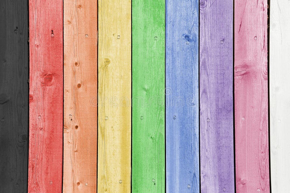 Rainbow Planks stock photo. Image of plank, wood, spectrum - 22038266
