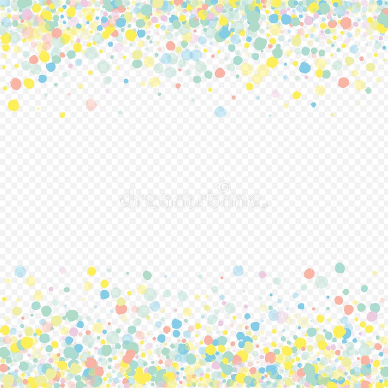Rainbow Polka Vector Transparent Background Stock Vector - Illustration ...
