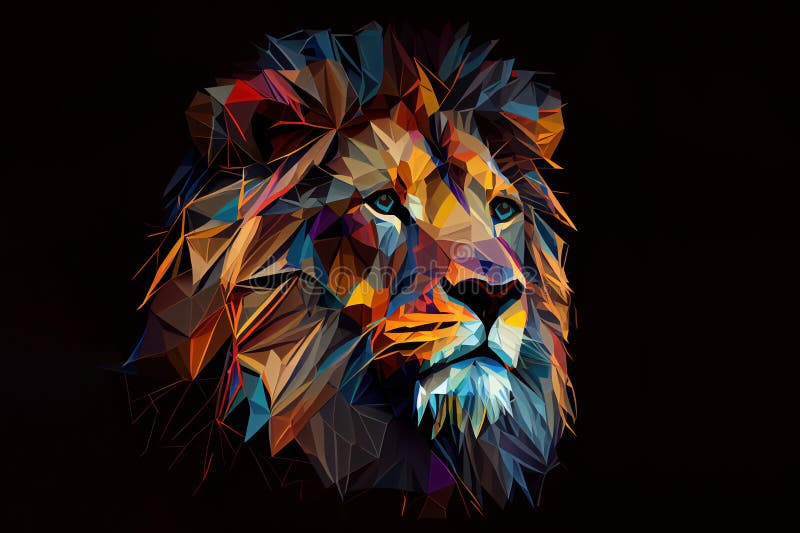 Lion Triangulation Stock Illustrations – 22 Lion Triangulation Stock ...