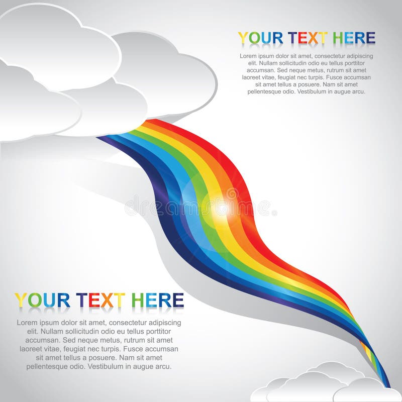 Rainbow Poster. Vector Illustration Decorative Background Design Stock ...