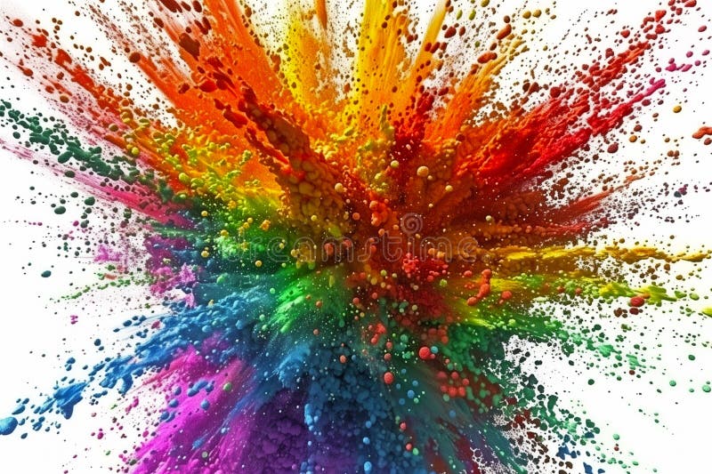 Rainbow Pride Explosion. Vibrant Colors Celebrate Diversity and ...
