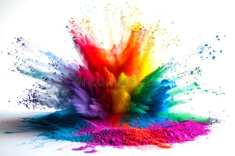Rainbow Pride Explosion. Vibrant Colors Celebrate Diversity and ...