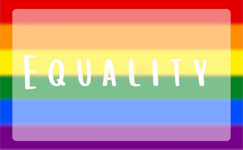 The Rainbow Pride Flag stock illustration. Illustration of concept ...