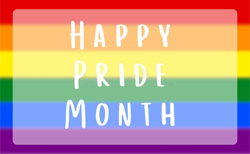 The Rainbow Pride Flag stock illustration. Illustration of identity ...