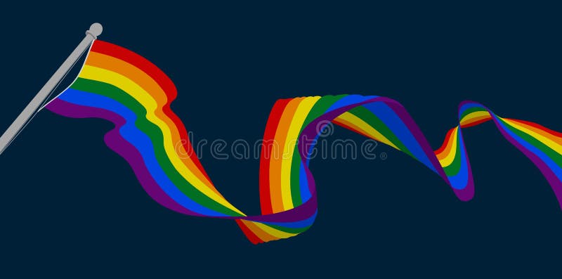 Rainbow Pride Peace Flag Design Stock Vector - Illustration of freedom ...
