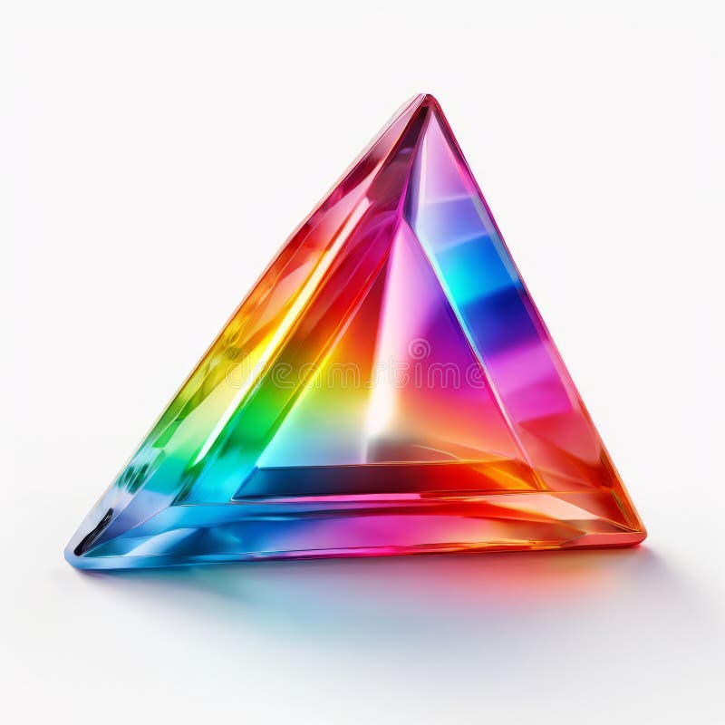A Rainbow Prism on the Backside of the Moon for Pride Month Stock ...