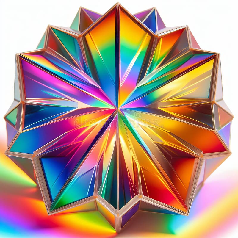 Rainbow Prism a Colorful Light Effect that Mimics the Appearane Stock ...