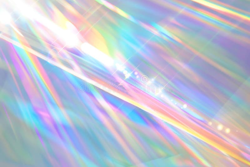Rainbow Prism Effect Banner. Abstract Light Background with Gradient ...
