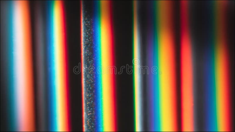 Rainbow Prism Light Diffraction Optical Effect Stock Illustration ...