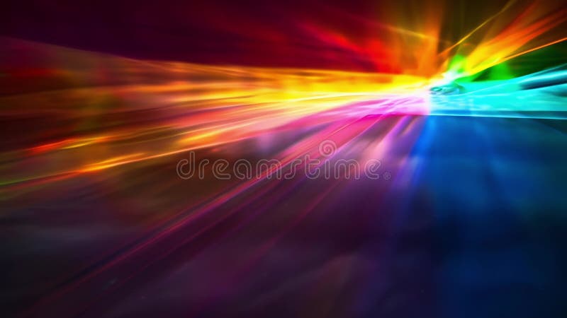 The Rainbow Prism Light Refracts and Bends Creating a Stunning Display ...