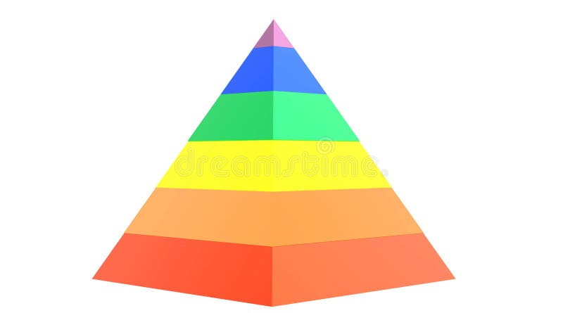 Orange pyramid stock illustration. Illustration of background - 9611583