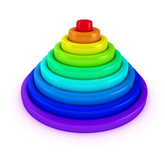 Rainbow pyramid stock illustration. Illustration of white - 26180949