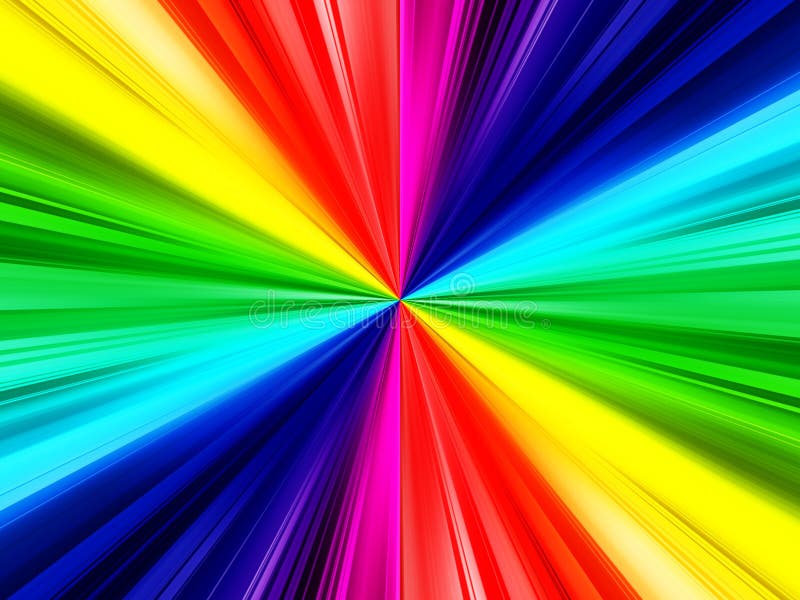 Rainbow ray background stock illustration. Illustration of decoration ...