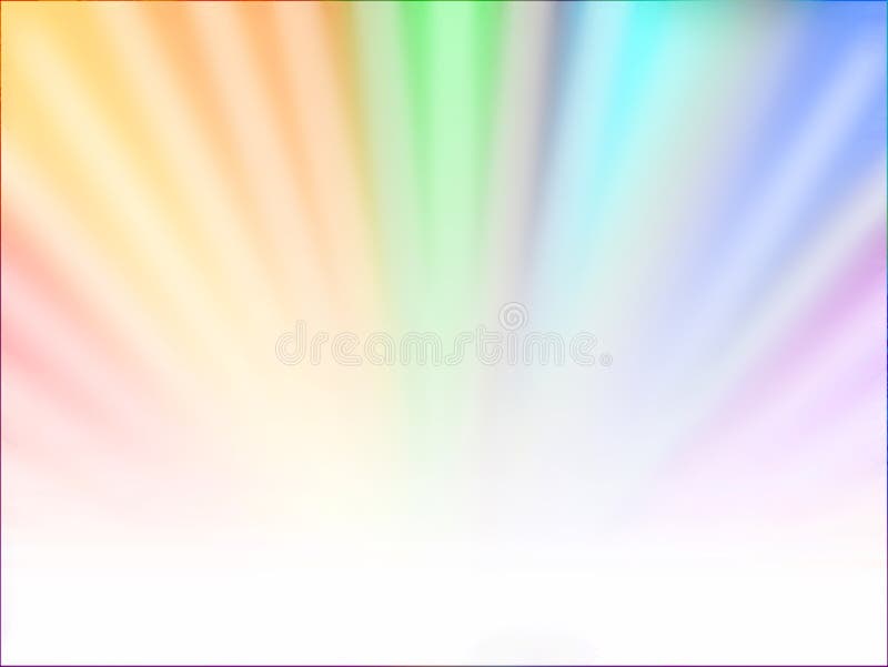 Rainbow Ray Sunburst Style Abstract Background. Stock Illustration ...