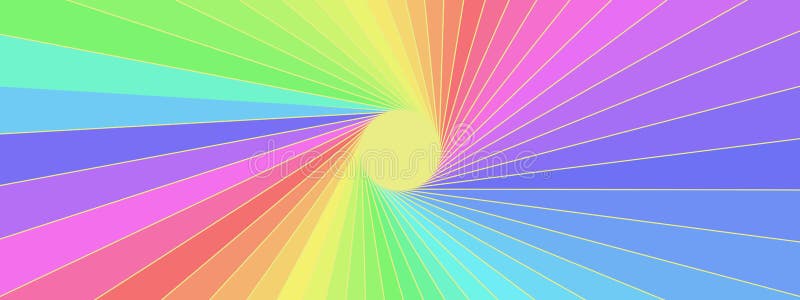 Rainbow Rays with Abstract Background Colorful Vector Illustration ...