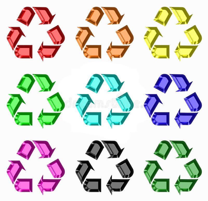 Rainbow Recycling, Recycled Icon, Eco . Recycle Arrows Ecology Symbol ...