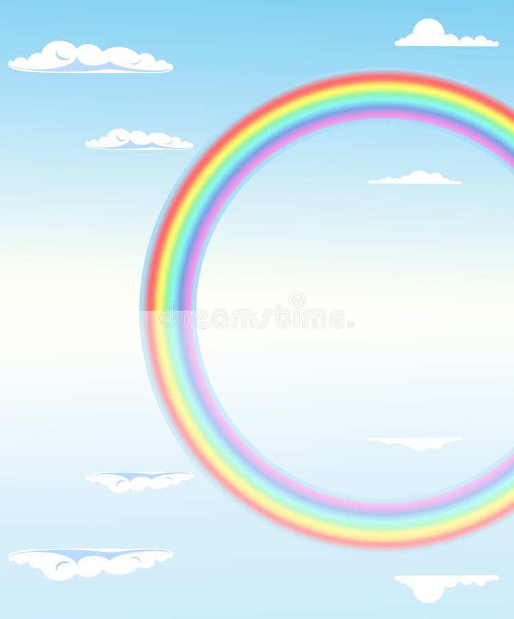 Rainbow reflection stock vector. Illustration of colored - 8099583